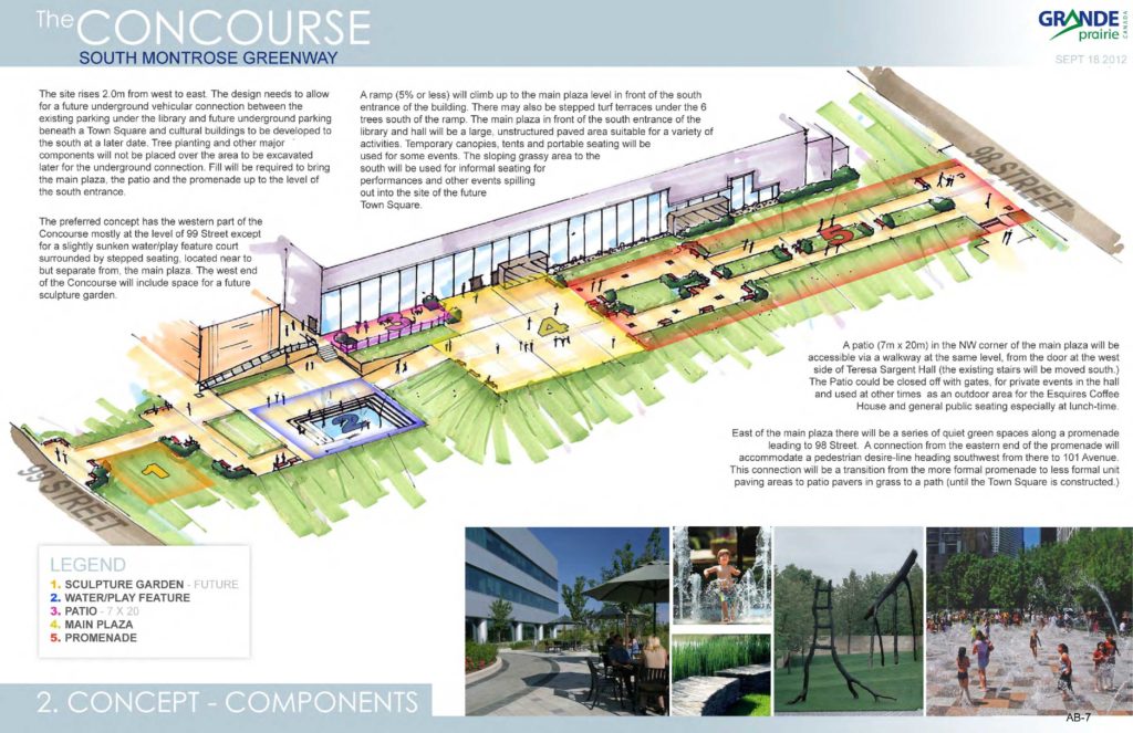 Urban Design – The Concourse, Grande Prairie, Alberta – ERIK S MUSTONEN